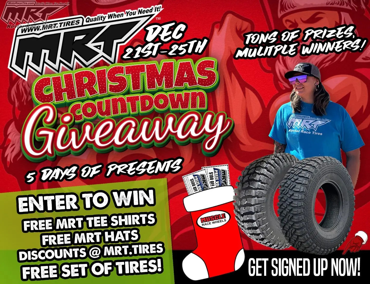 ENTER TO WIN our Christmas Countdown Giveaway – MRT Tires
