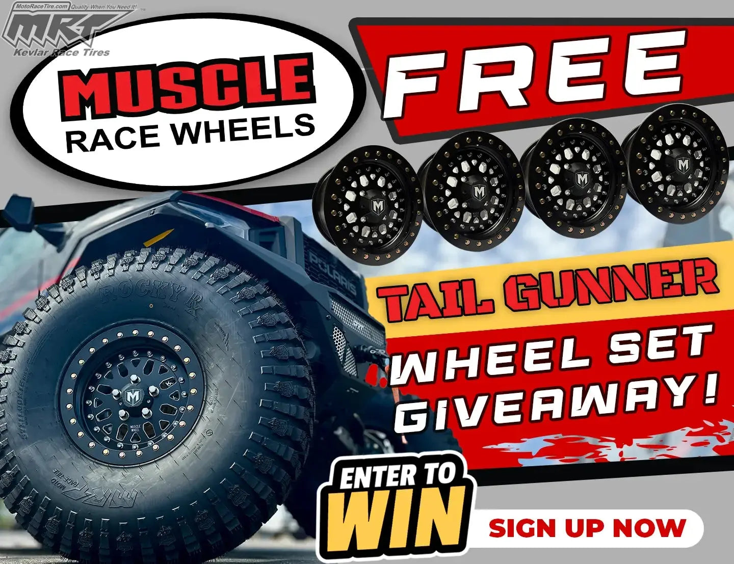 Enter to Win Muscle Race Wheels Tail Gunner UTV Wheels – MRT Tires